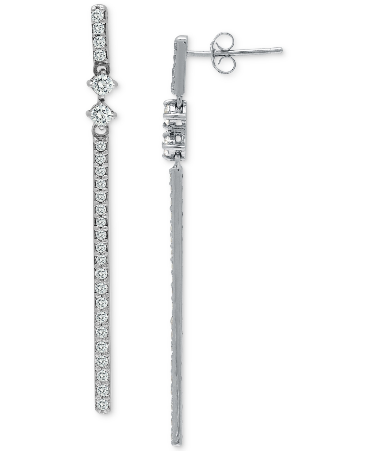 Click here for Giani Bernini Cubic Zirconia Linear Bar Drop Earri... prices
