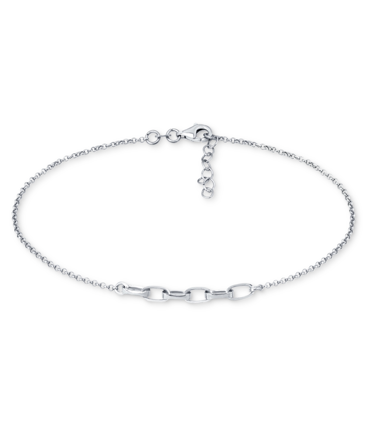 Click here for Giani Bernini Large Link Ankle Bracelet in 18k Gol... prices