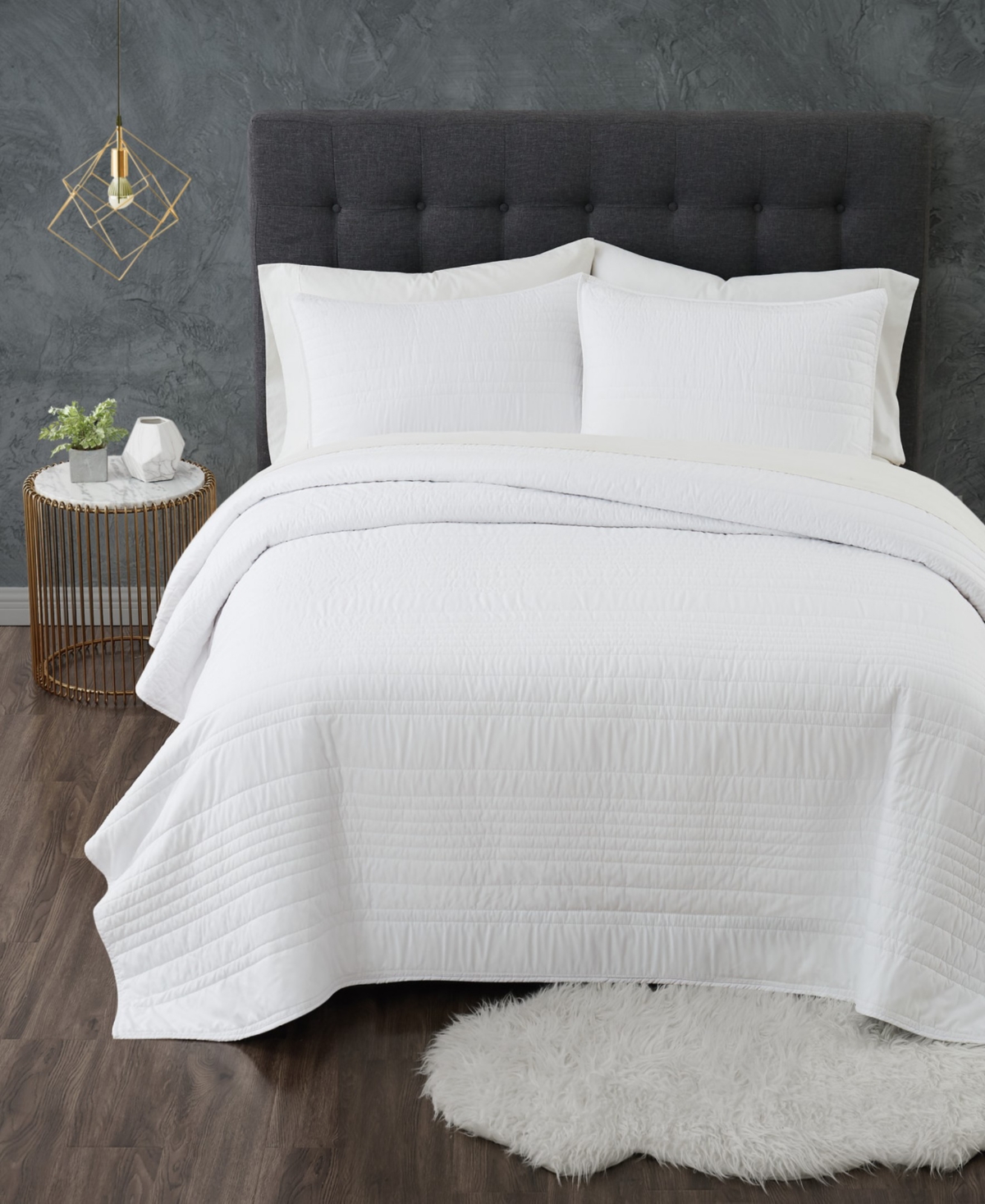 Click here for Truly Calm 3-Pc. Quilt Set  Full/Queen - White prices