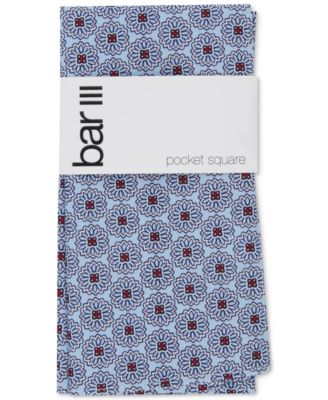 Bar III Men's Lakeview Medallion Pocket Square, Created for Macy's - Macy's