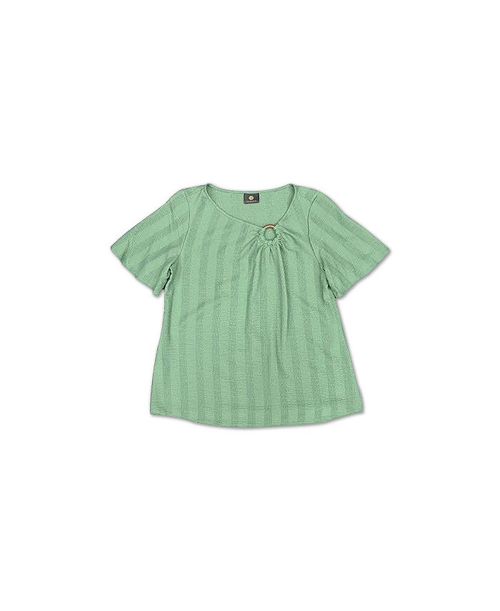 JM Collection Petite Striped O-Ring Top, Created for Macy's - Macy's