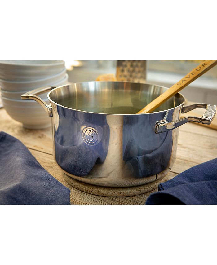 SAVEUR SELECTS Voyage Series Tri-Ply Stainless Steel 4-Qt. Casserole ...