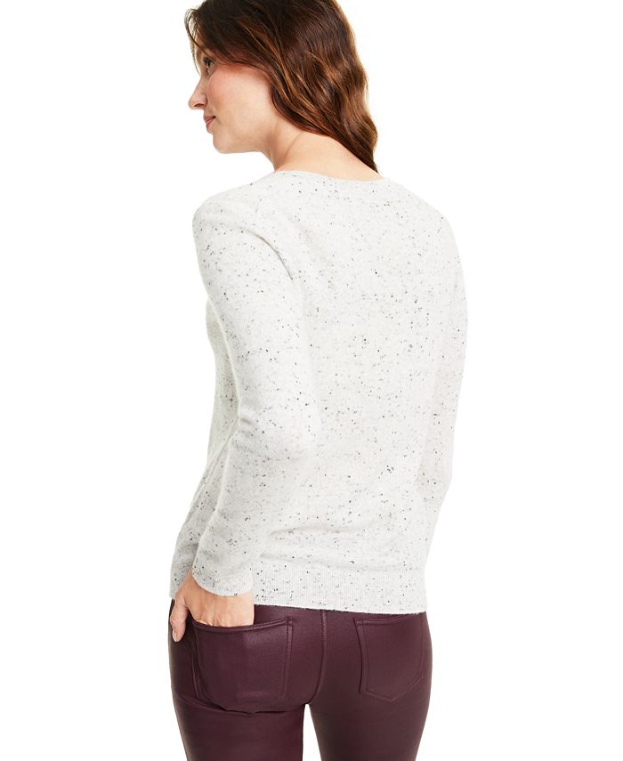 Charter Club Donegal V-Neck Cashmere Sweater - Macy's