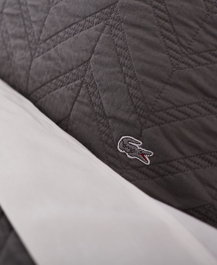 Lacoste Home Herringbone Stitch Quilt Set, Twin - Macy's