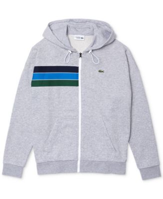 Lacoste Men's SPORT Long Sleeve French Terry Full-Zip Hoodie with ...