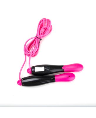 Mind Reader Adjustable Indoor/Outdoor Wire Cable Jump Rope with Digital ...