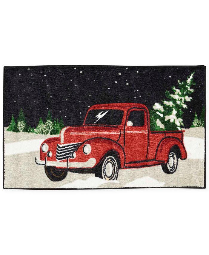 Nourison Holiday Truck 18" x 30" Accent Rug - Macy's