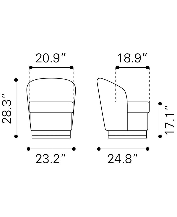 Zuo Zelda Accent Chair - Macy's