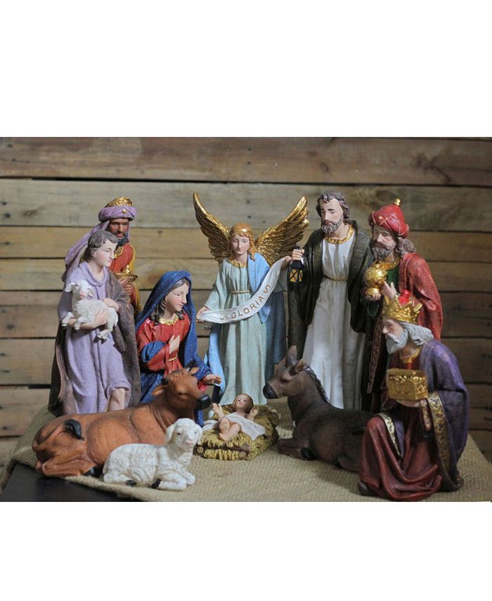 Northlight 11 Piece and Christmas Nativity Figurine Set - Macy's