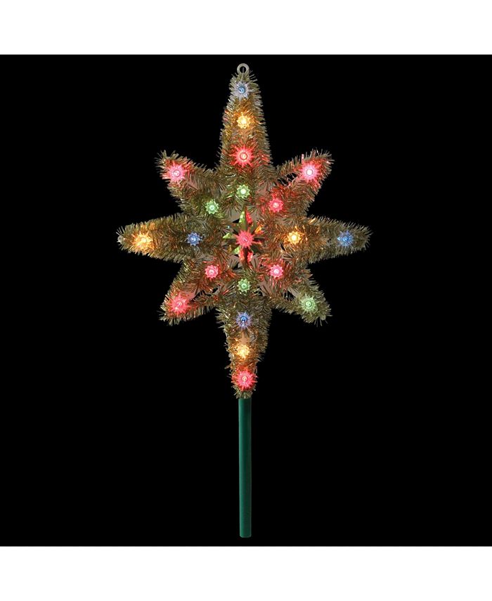 Northlight Lighted Gold Tone Star Of Bethlehem Christmas Tree Topper ...