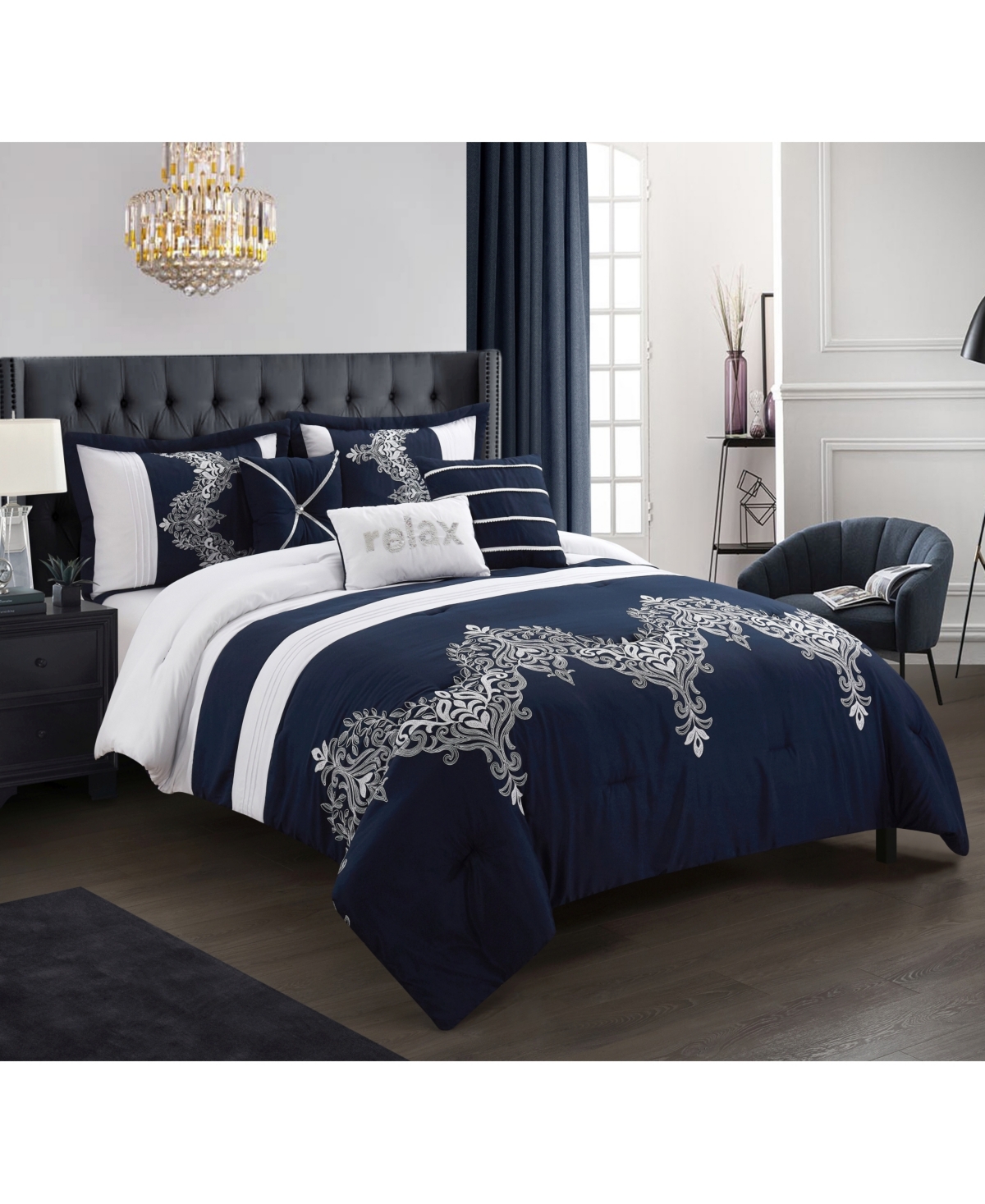 Click here for Stratford Park Zuri 6-Piece Comforter Set  Queen -... prices