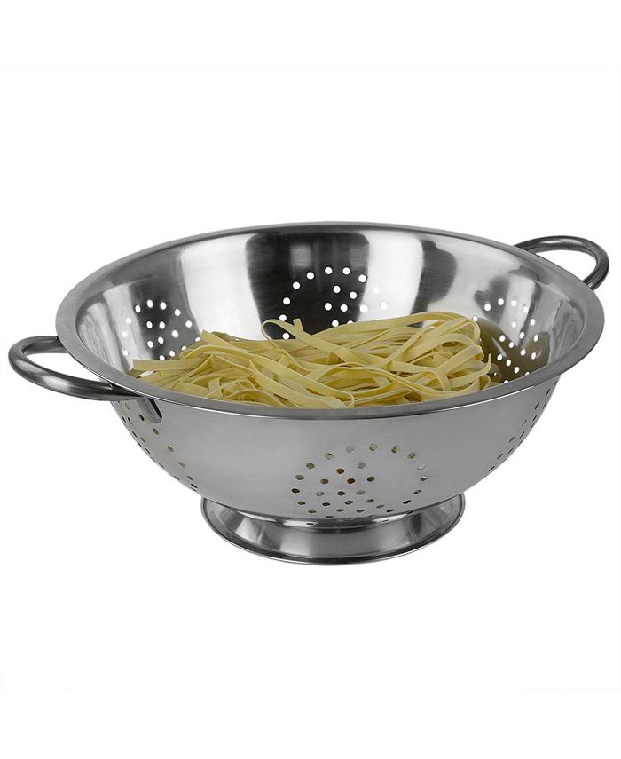 Home Basics Stainless Steel 8-Qt. Deep Colander - Macy's