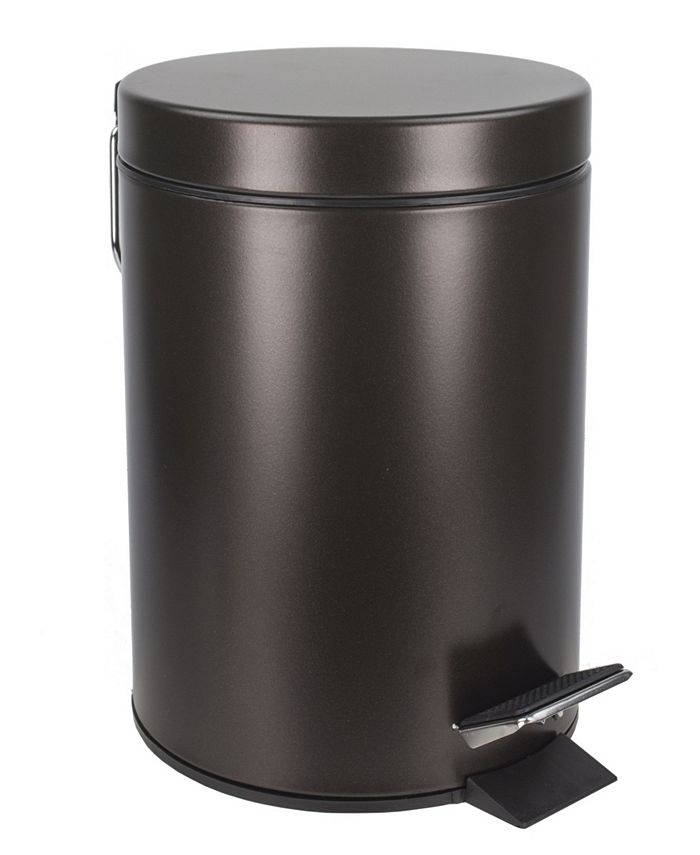 Home Basics 3 Liter Steel Step Waste Bin - Macy's