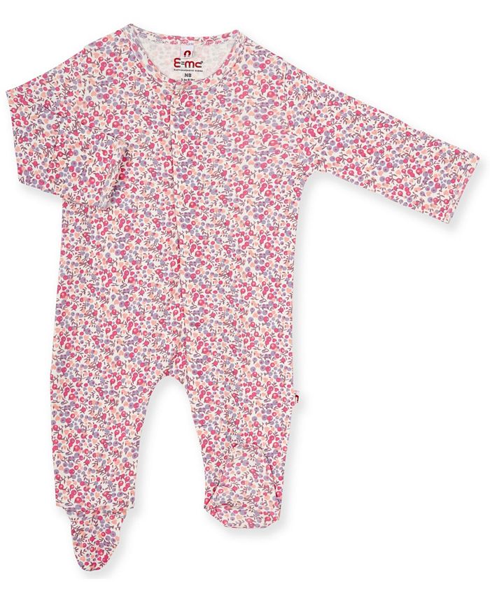 E=MC2 Baby Girl Fall Berries Magnetic Footie - Macy's