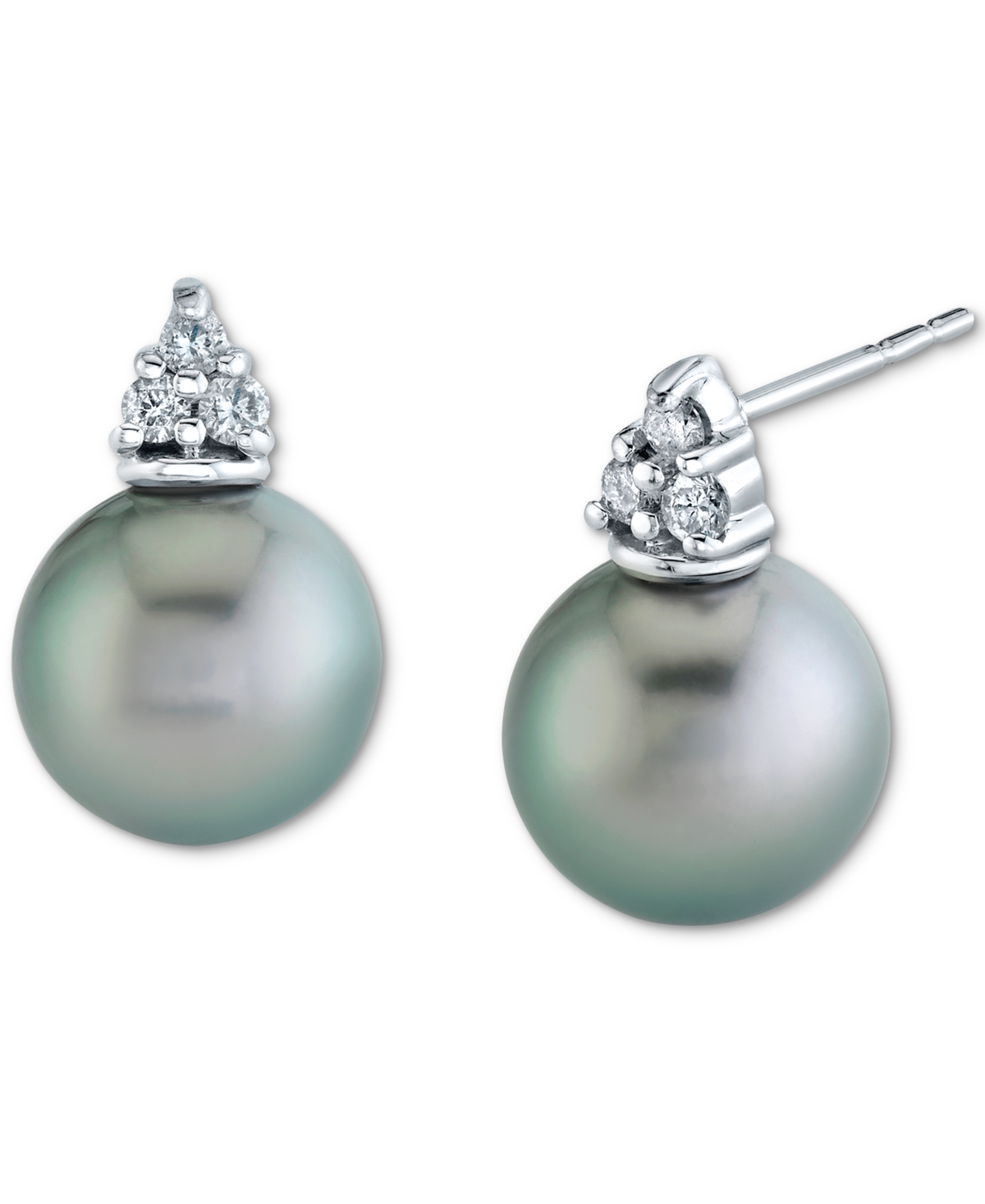 Click here for Cultured Tahitian Pearl (9mm) & Diamond (1/8 ct. t... prices