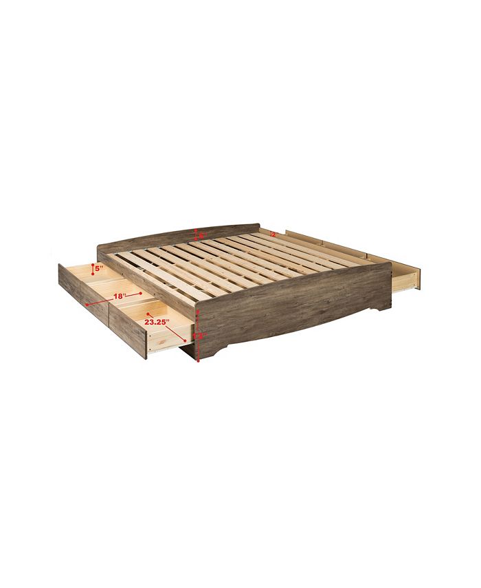 Prepac King Mate's Platform Storage Bed with 6 Drawers - Macy's