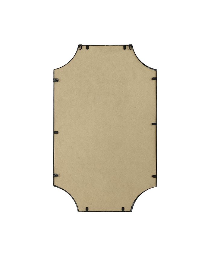 Walker Edison 32" Rectangle Notched Corner Metal Framed Mirror - Macy's