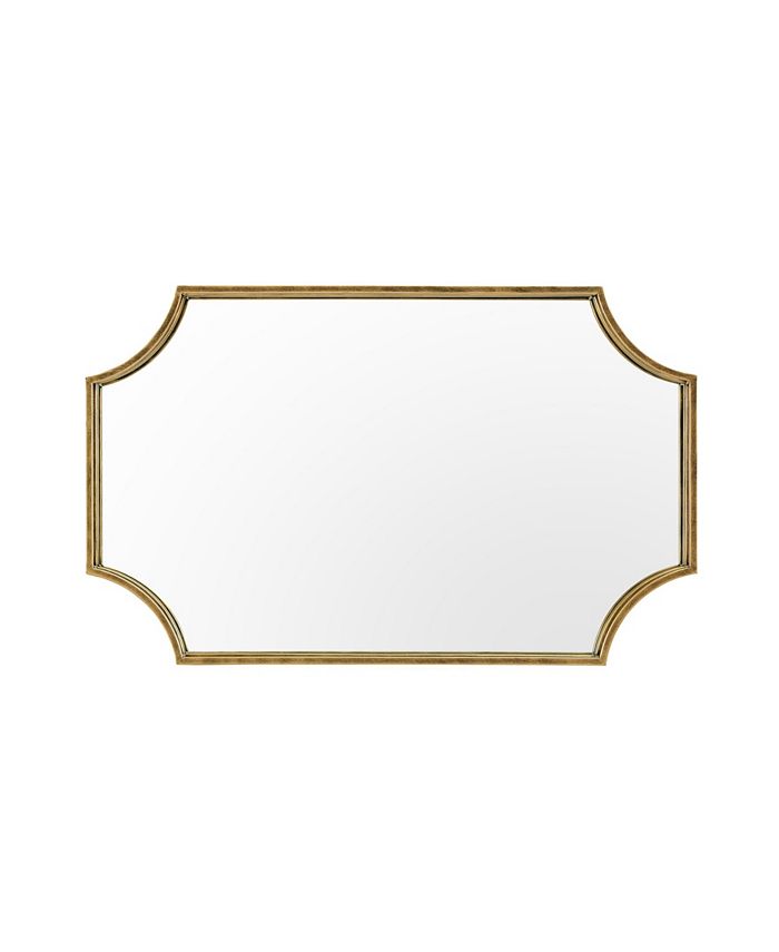 Walker Edison 32" Rectangle Notched Corner Metal Framed Mirror - Macy's