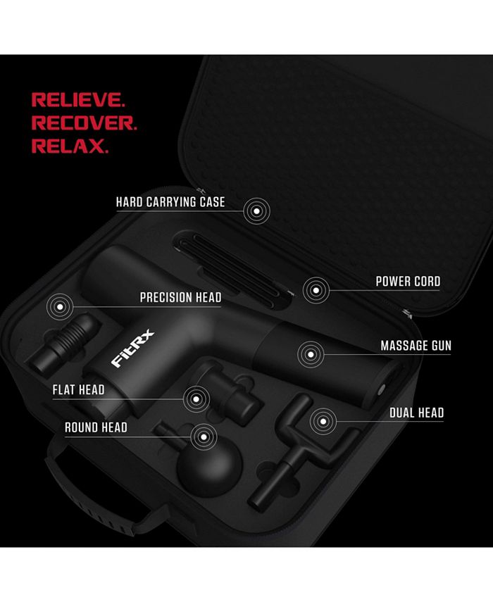 Tzumi FitRx: Muscle Massage Gun Handheld Therapeutic Percussion ...