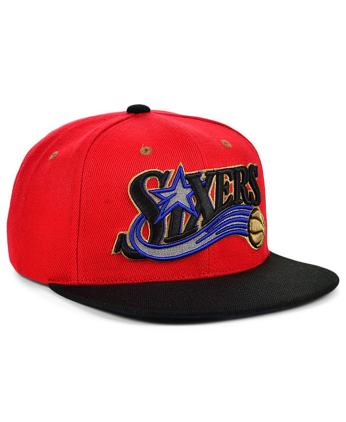Mitchell & Ness Philadelphia 76ers Hardwood Classic Reload Snapback Cap ...