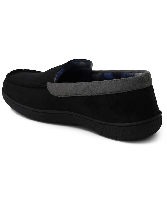 Haggar Weatherproof Vintage Men's Faux-Suede Fleece-Lined Moc-Toe ...