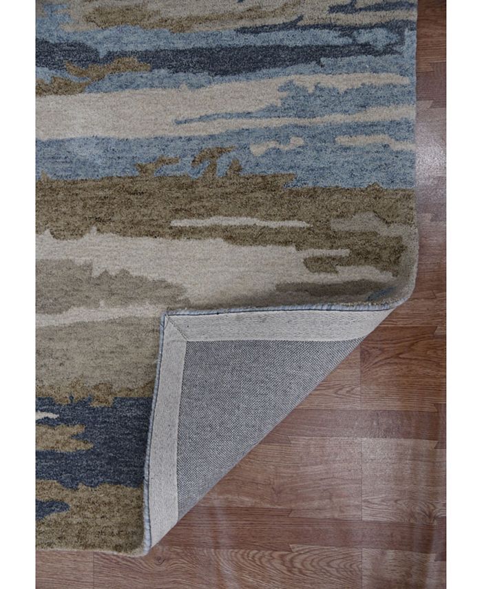 Amer Rugs Abstract ABS-5 Aquamarine 5' x 8' Area Rug - Macy's