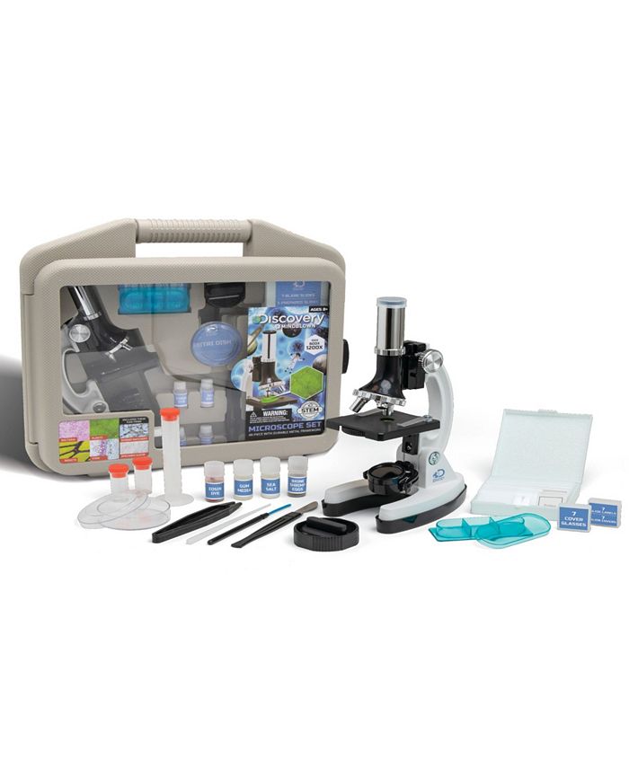 Discovery #MINDBLOWN 48 Piece Microscope Set with Case - Macy's