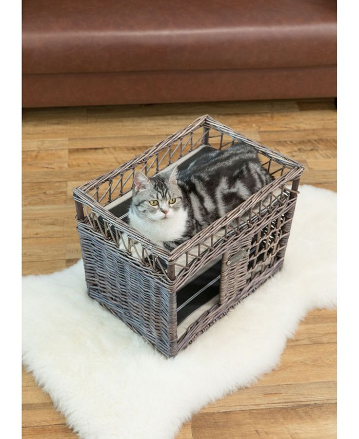 PawsMark Cat or Dog 2-Level Pet House with Cushion - Macy's