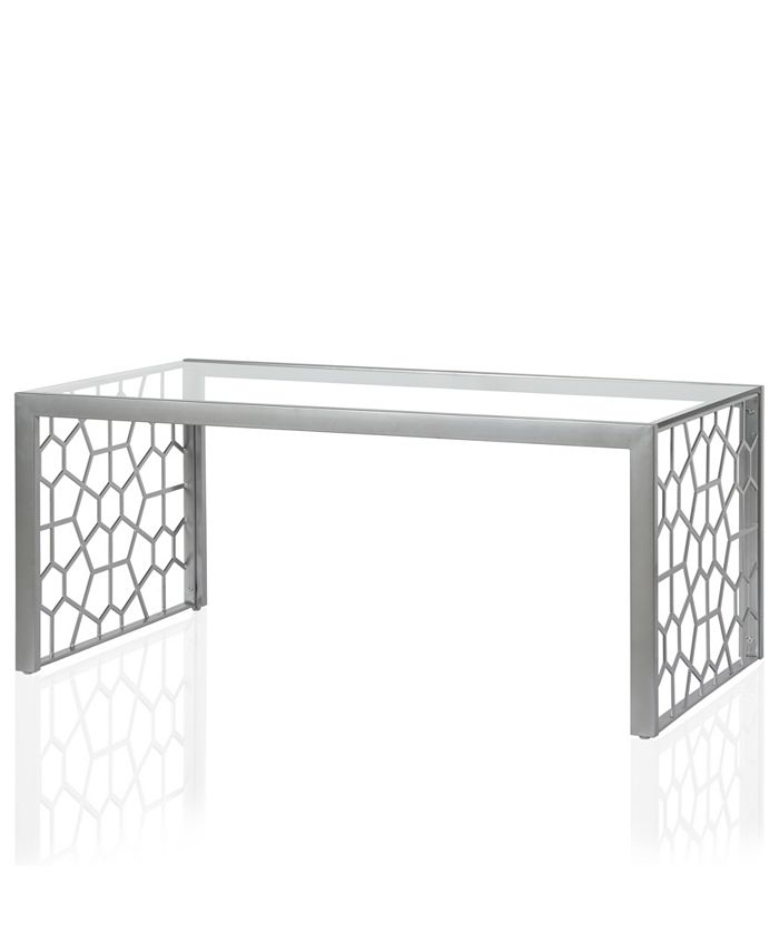 CosmoLiving Juliette Glass Top Coffee Table - Macy's