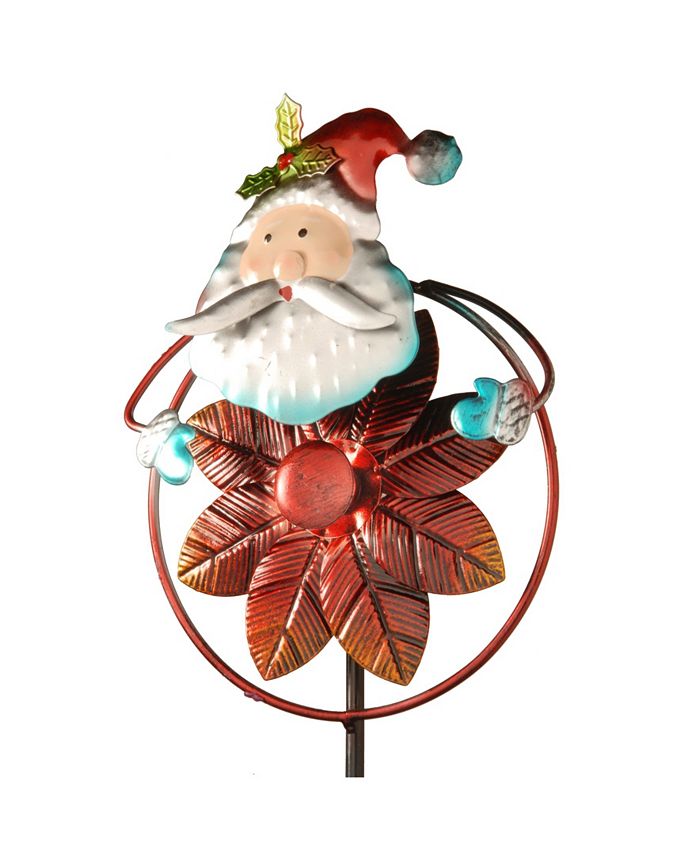 National Tree Company National Tree 47" Santa Windmill Solar Light ...