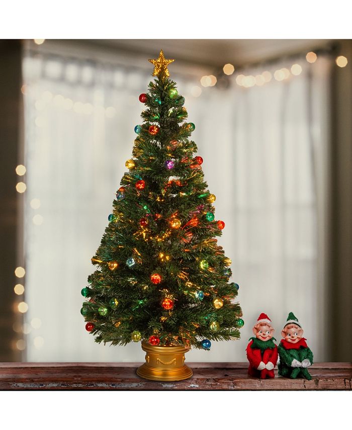 National Tree Company National Tree 60" Fiber Optic Fireworks Tree with ...