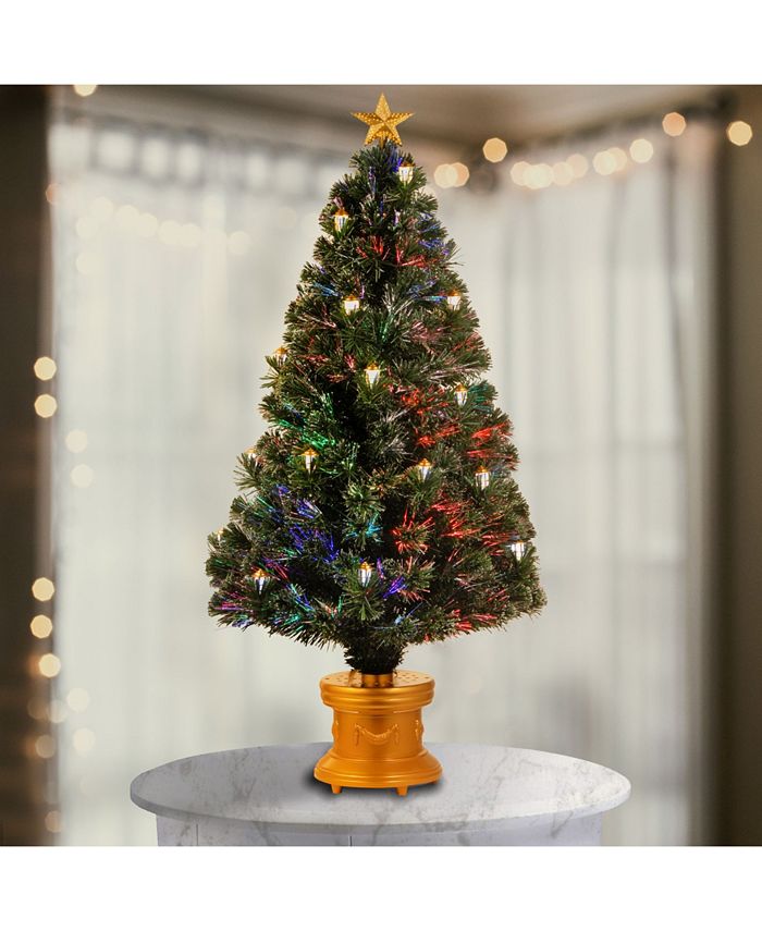 National Tree Company National Tree 48" Fiber Optic Fireworks Tree with ...