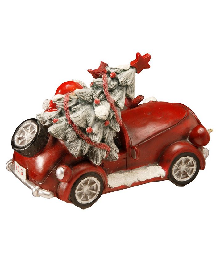 National Tree Company National Tree 7" Polyresin Santa Car with Battery ...