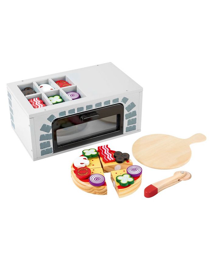 Legler USA Small Foot Wooden Toys Pizza Oven with Accessories Playset ...