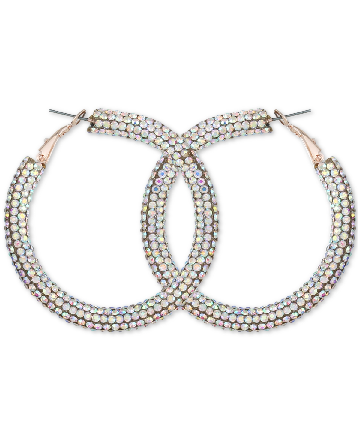 Click here for Guess Pressed Stone Sparkle 2 Hoop - Crystal prices