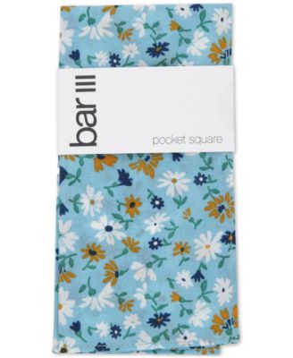 Bar III Men's Dandy Floral Pocket Square, Created for Macy's - Macy's
