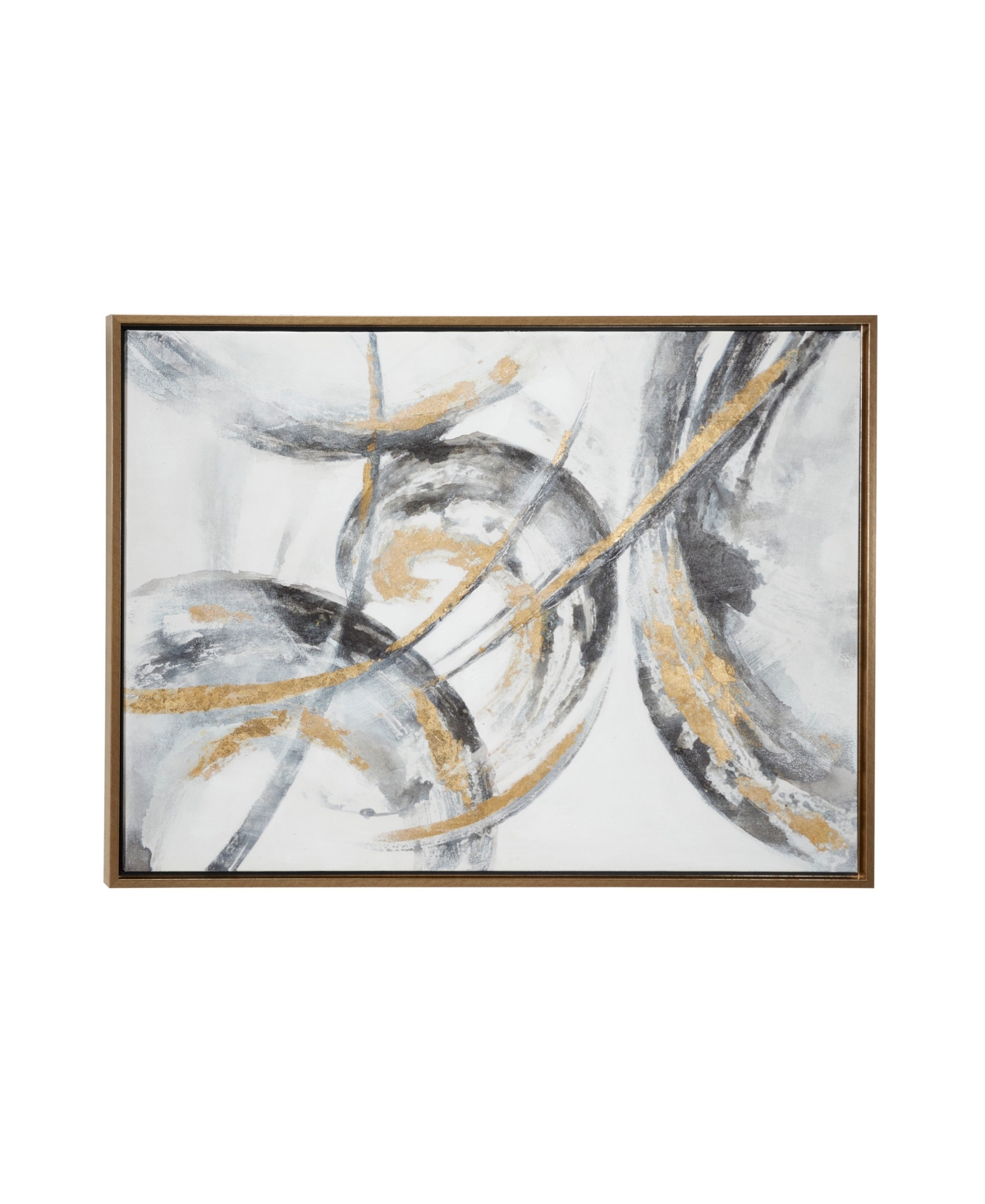 Click here for CosmoLiving by Cosmopolitan Gold Contemporary Abst... prices