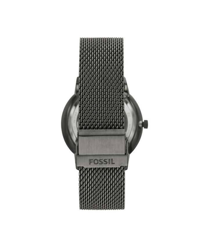 Fossil Men's Neutra Gray Mesh Strap Watch 44mm - Macy's