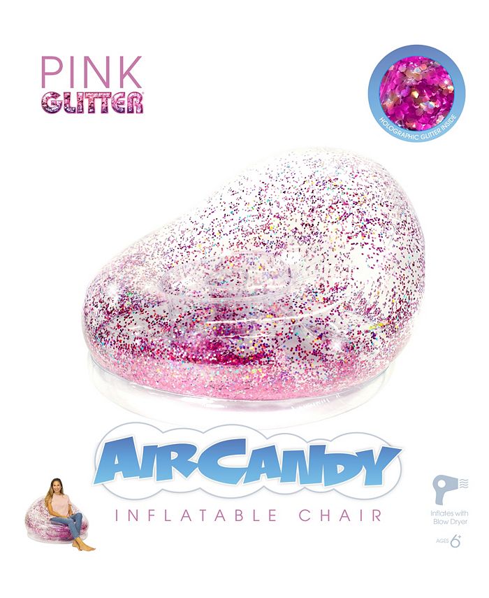 PoolCandy AirCandy Glitter Inflatable Chair - Macy's