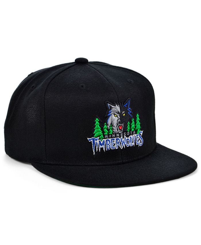 Mitchell & Ness Minnesota Timberwolves HWC Basic Classic Snapback Cap ...