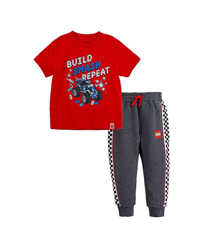 LEGO® LEGO Toddler Boys T-shirt and French Terry Joggers, 2 Piece Set ...