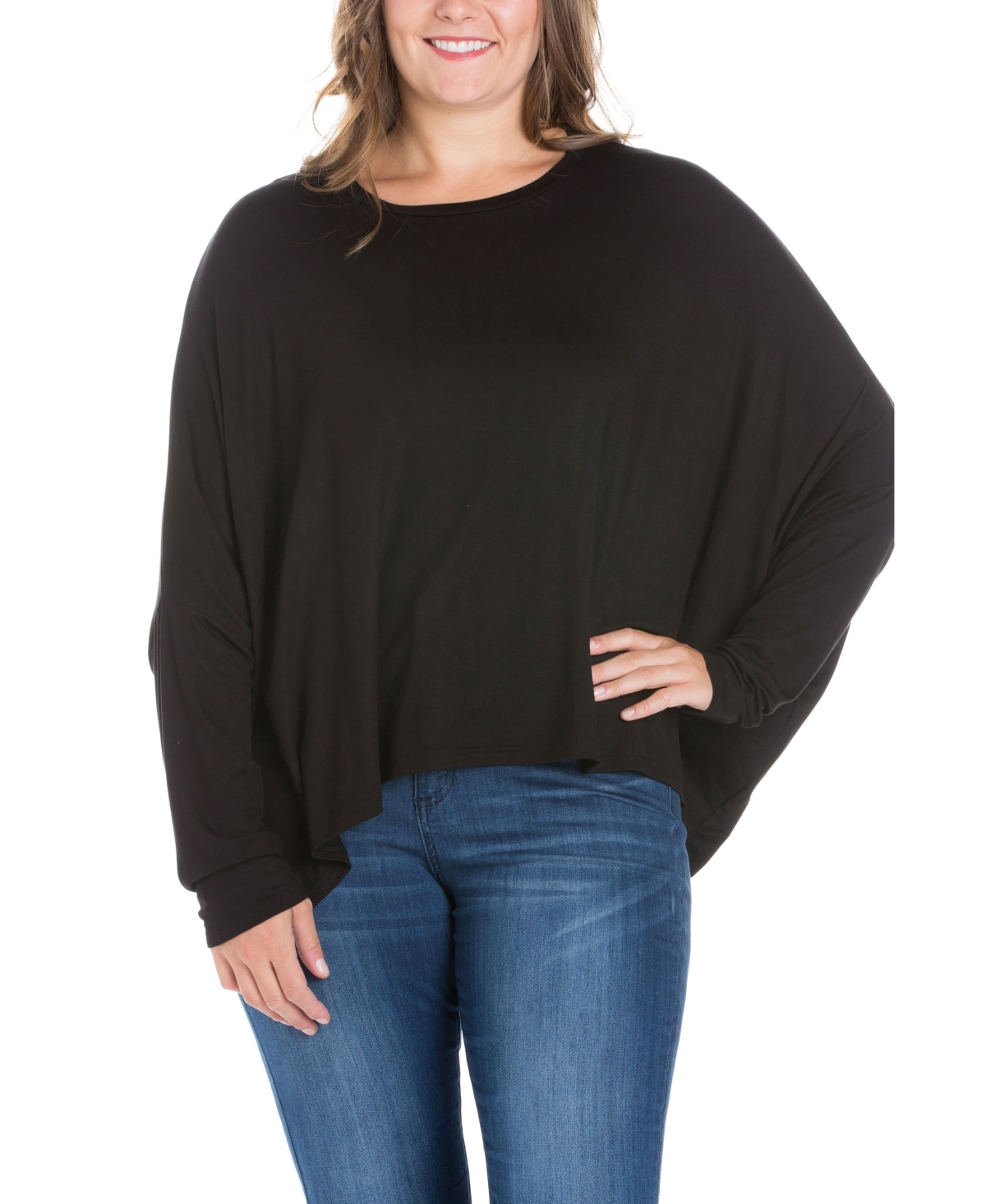 Click here for Womens Plus Size Oversized Long Sleeves Dolman Top... prices