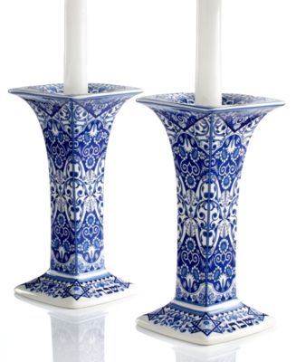 Spode Judaica Sabbath Candlesticks, Set of 2 - Macy's