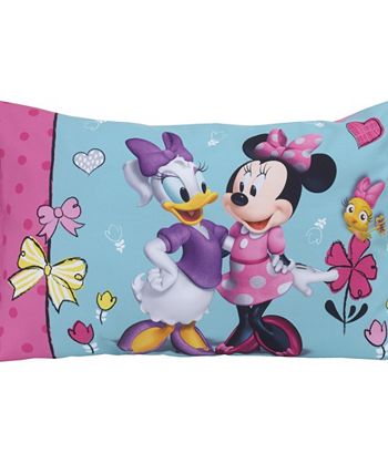 Disney Toddler Girl's Minnie Mouse Sheet Set with Fitted Crib Sheet and ...