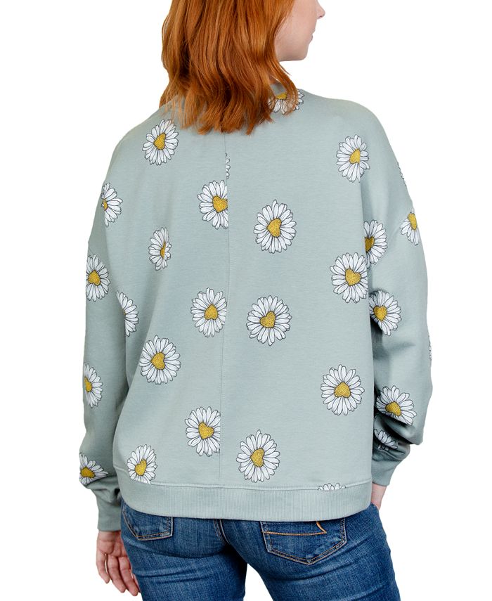 Rebellious One Trendy Plus Size Floral-Print Sweatshirt - Macy's