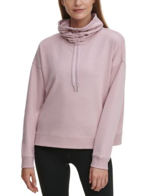 Calvin Klein Performance Face Mask Funnel Neck Top - Macy's