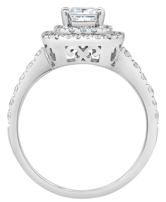 Macy's Diamond Bridal Ring Set (2 ct. t.w.) in 14K White Gold - Macy's