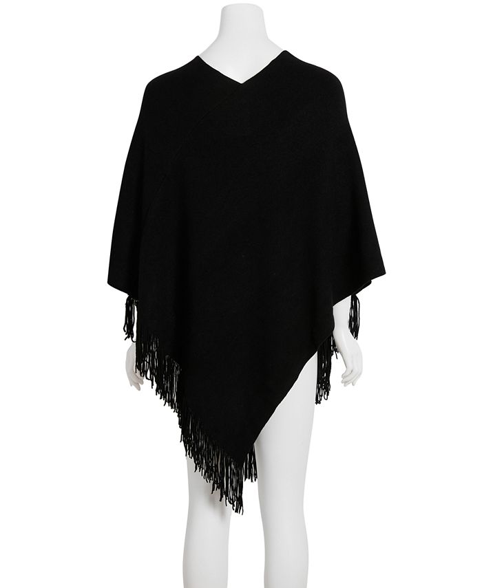 Cejon Back to Basics Fringe Poncho - Macy's