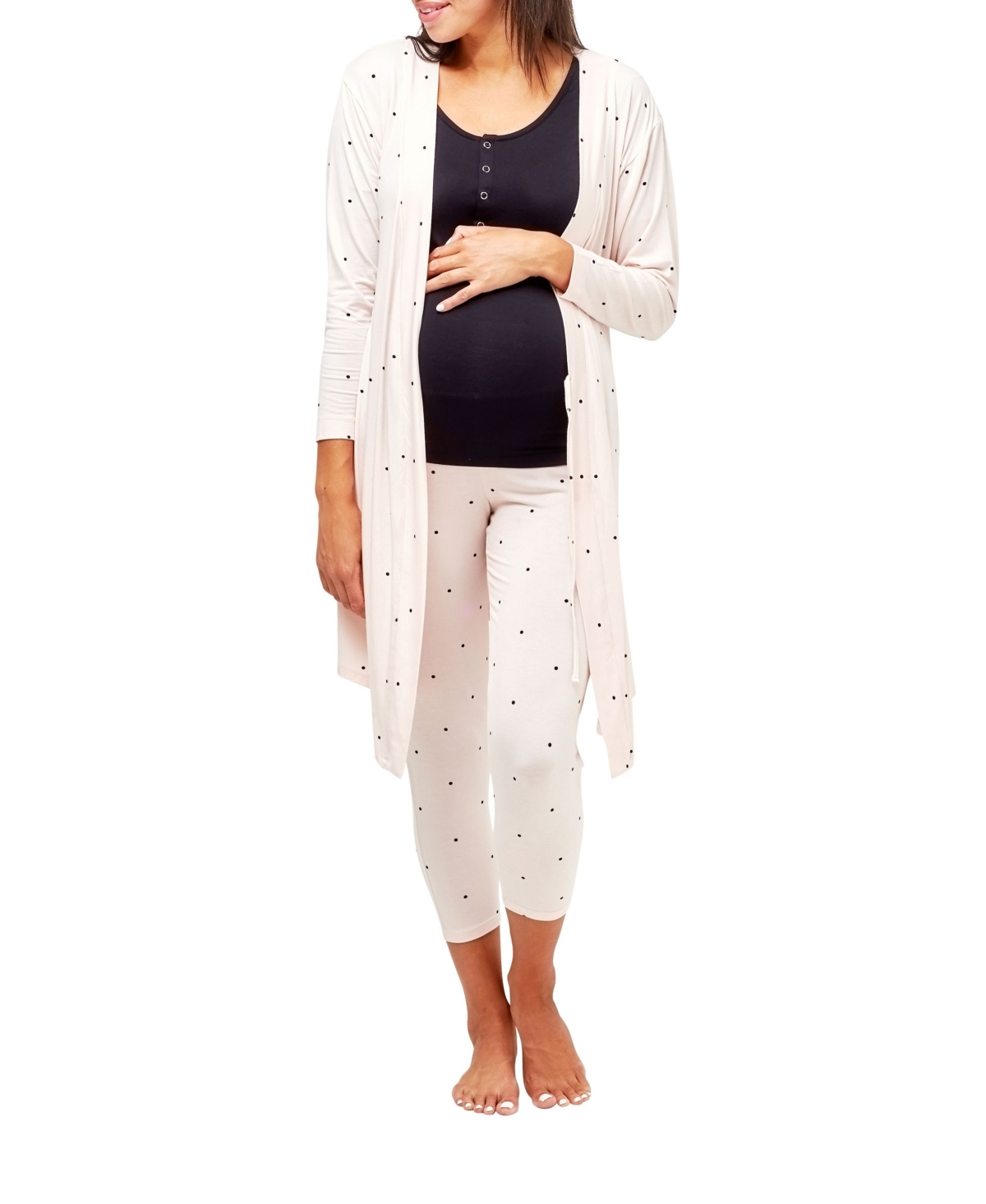 Click here for Second Skin Maternity Robe - White prices