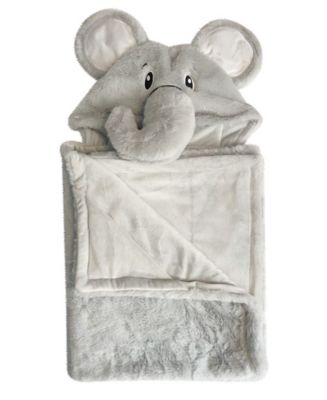 Snoogie Boo Ultra-soft Baby Faux Fur Hooded Towel, 30" x 36" - Macy's